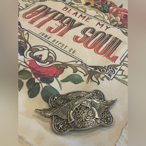 Junk Gypsies | Accessories | Junk Gypsy Co Guns N Wings Belt Buckle ...